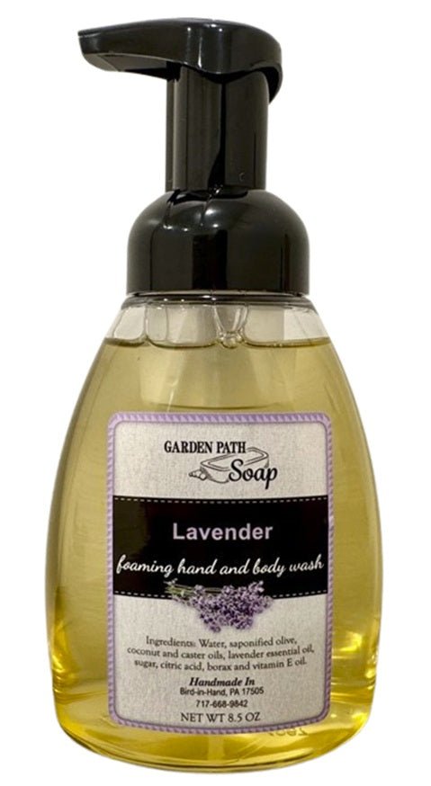 LAVENDER FOAMING HAND & BODY WASH | Amish Gentle Calming Soap Cleanser ...