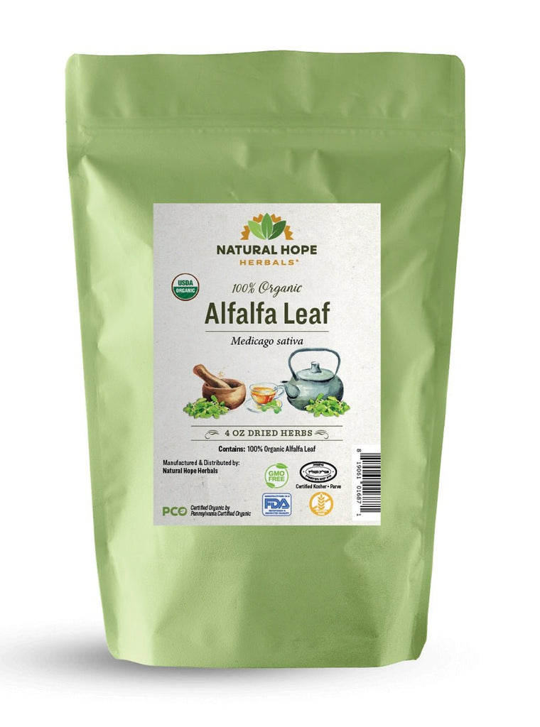 Herbal Supplement ALFALFA LEAF - Certified Organic Dried Single ...