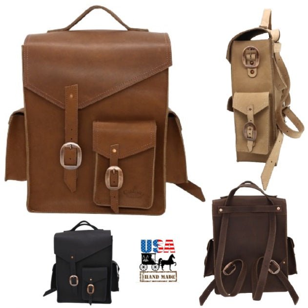 Leather Backpack LARGE HIGHLAND BACKPACK - Adjustable for Backpack or ...