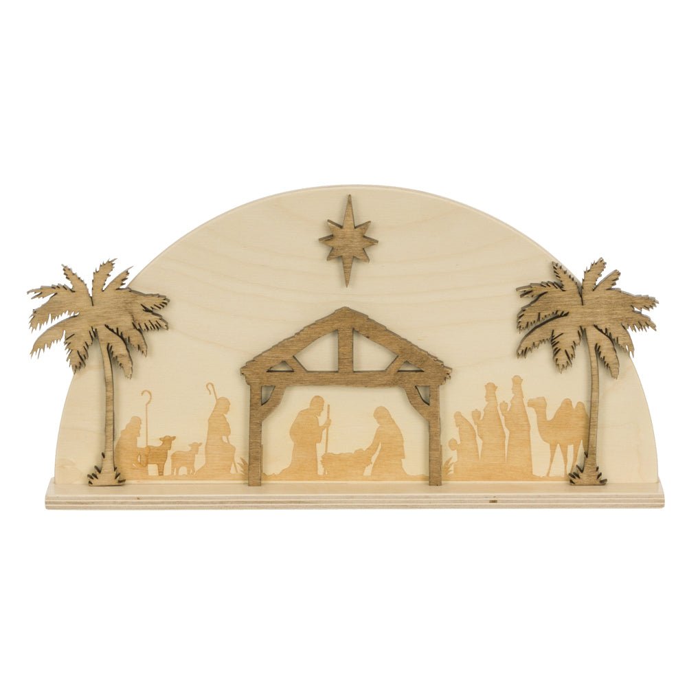 Arched Wooden Nativity Scene | Handcrafted Christmas Decor – Saving ...