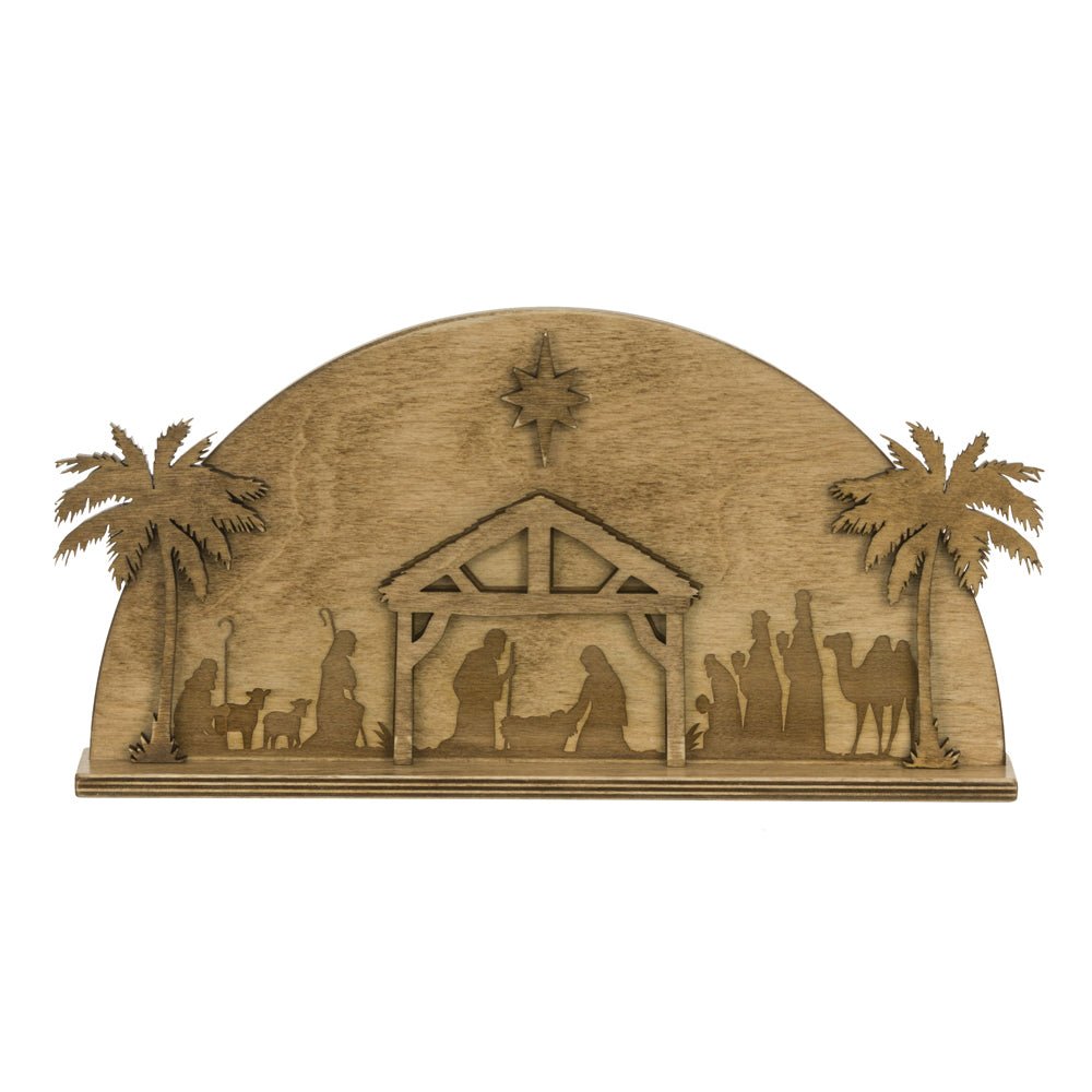 Arched Wooden Nativity Scene | Handcrafted Christmas Decor – Saving ...