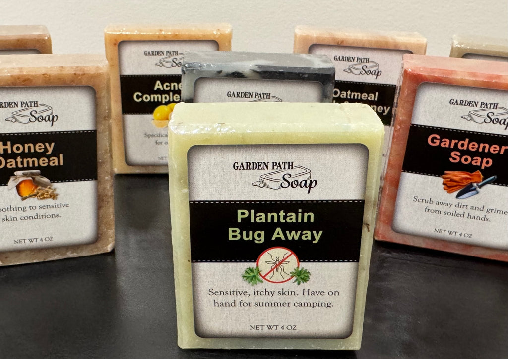 Soap PLANTAIN BUG AWAY BAR SOAP - Amish Handcrafted Herbal Protective ...