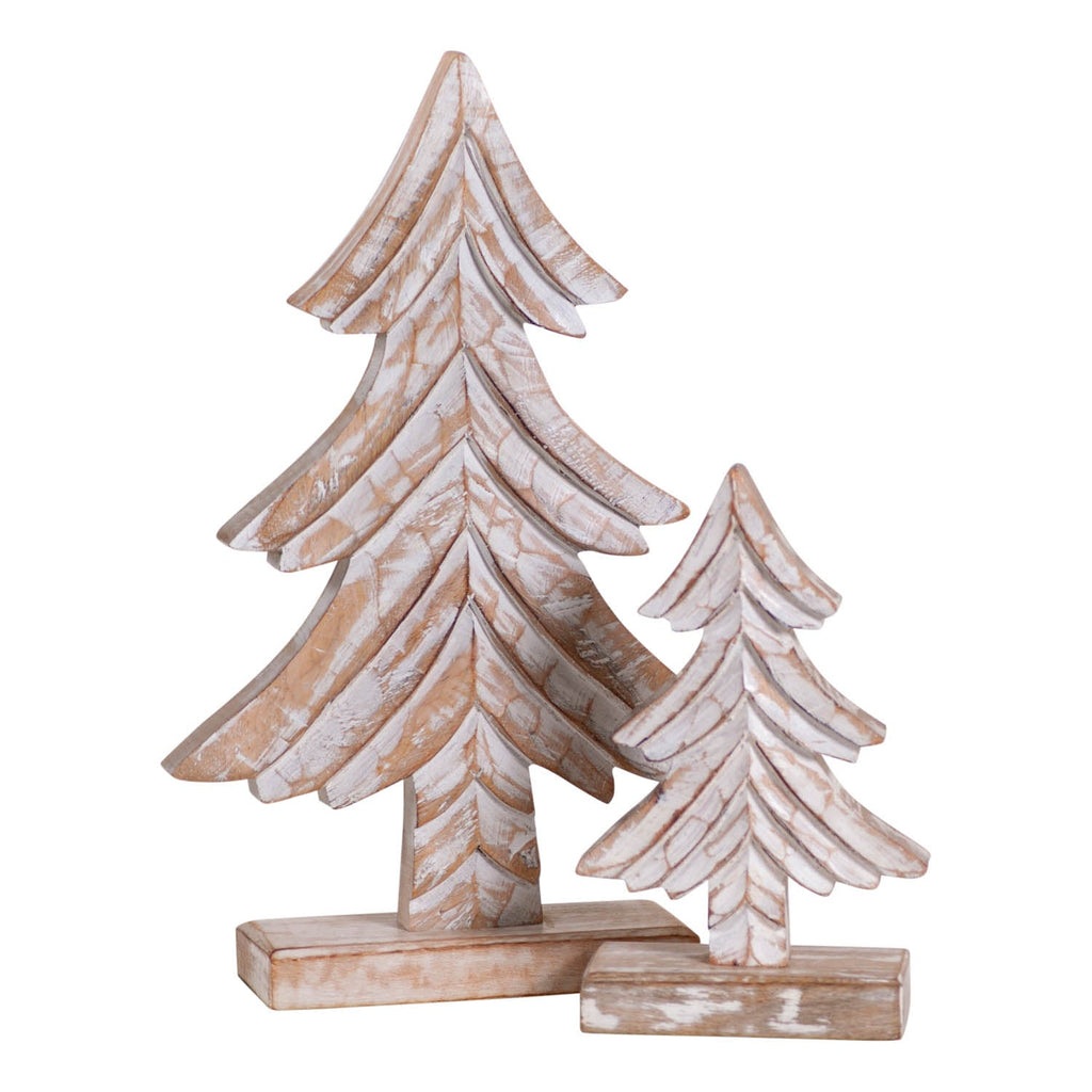 Wooden Christmas Tree Set for Table or Mantle – Saving Shepherd