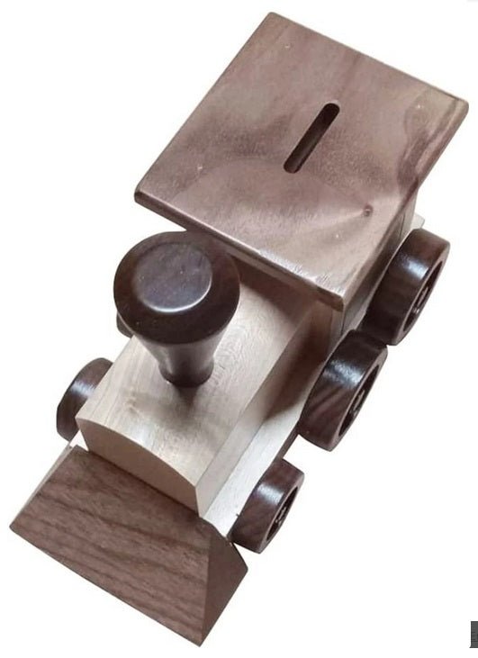Wooden & Handcrafted Toys LOCOMOTIVE BANK - Wood Train Biggy Bank ...