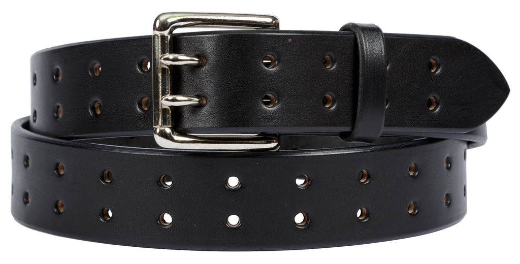 Leather Belt DUAL PRONG DOUBLE HOLE BELT -Wide Heavy Duty – Saving Shepherd