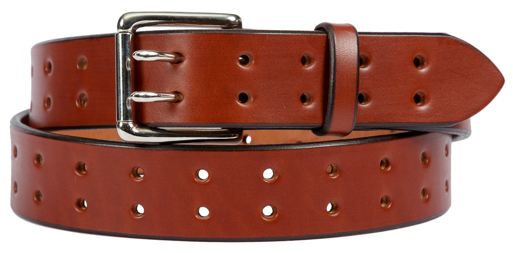 Leather Belt DUAL PRONG DOUBLE HOLE BELT -Wide Heavy Duty – Saving Shepherd