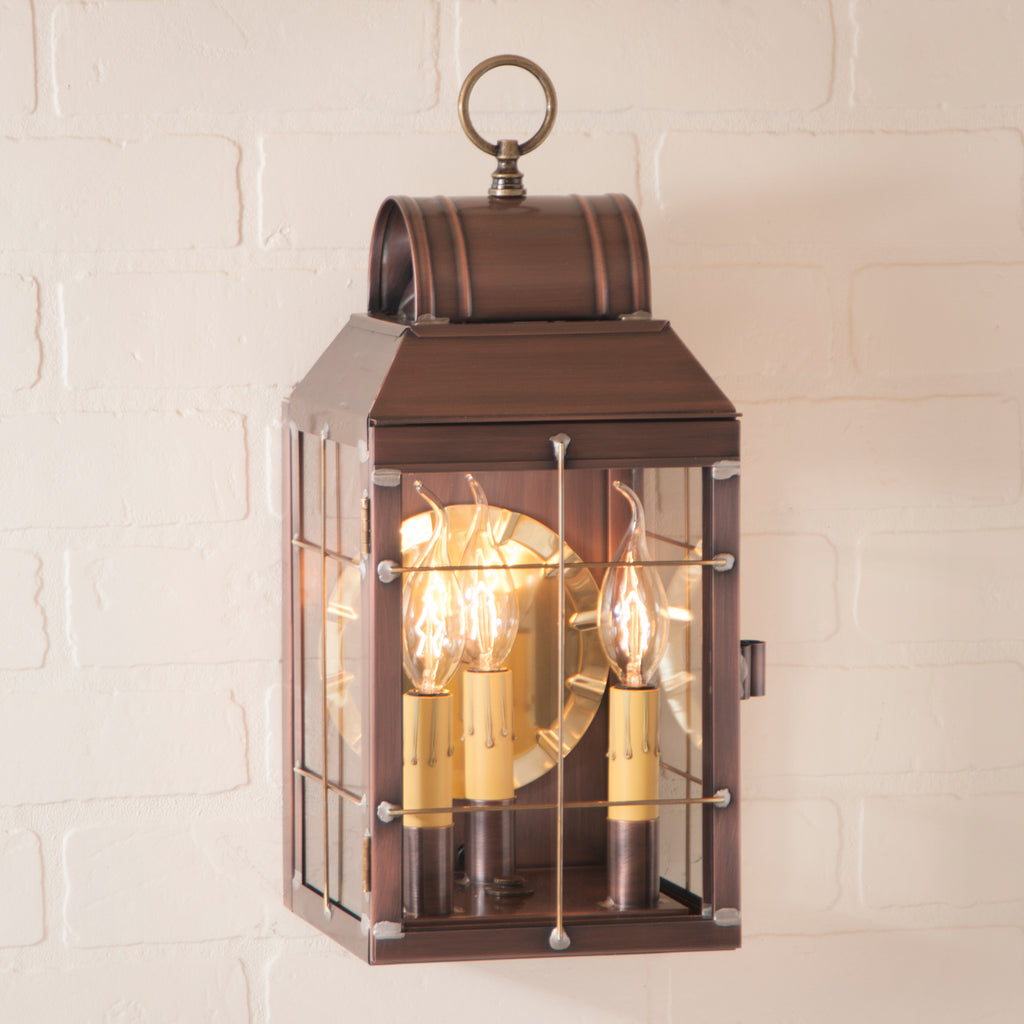 Country Lighting COLONIAL LANTERN ENTRY LIGHT Antique Copper – Saving ...