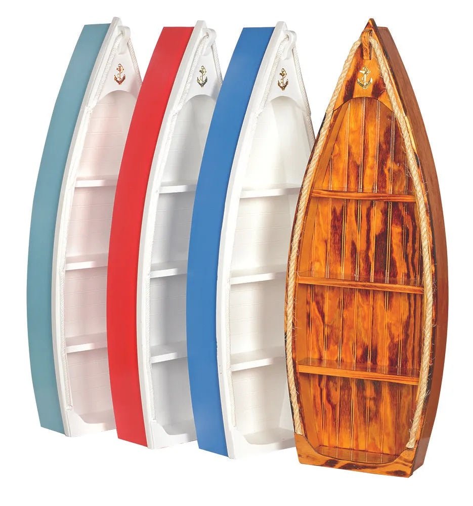 Bookcases BOAT BOOKSHELF - 4' & 6' Amish Handmade Rowboat – Saving Shepherd