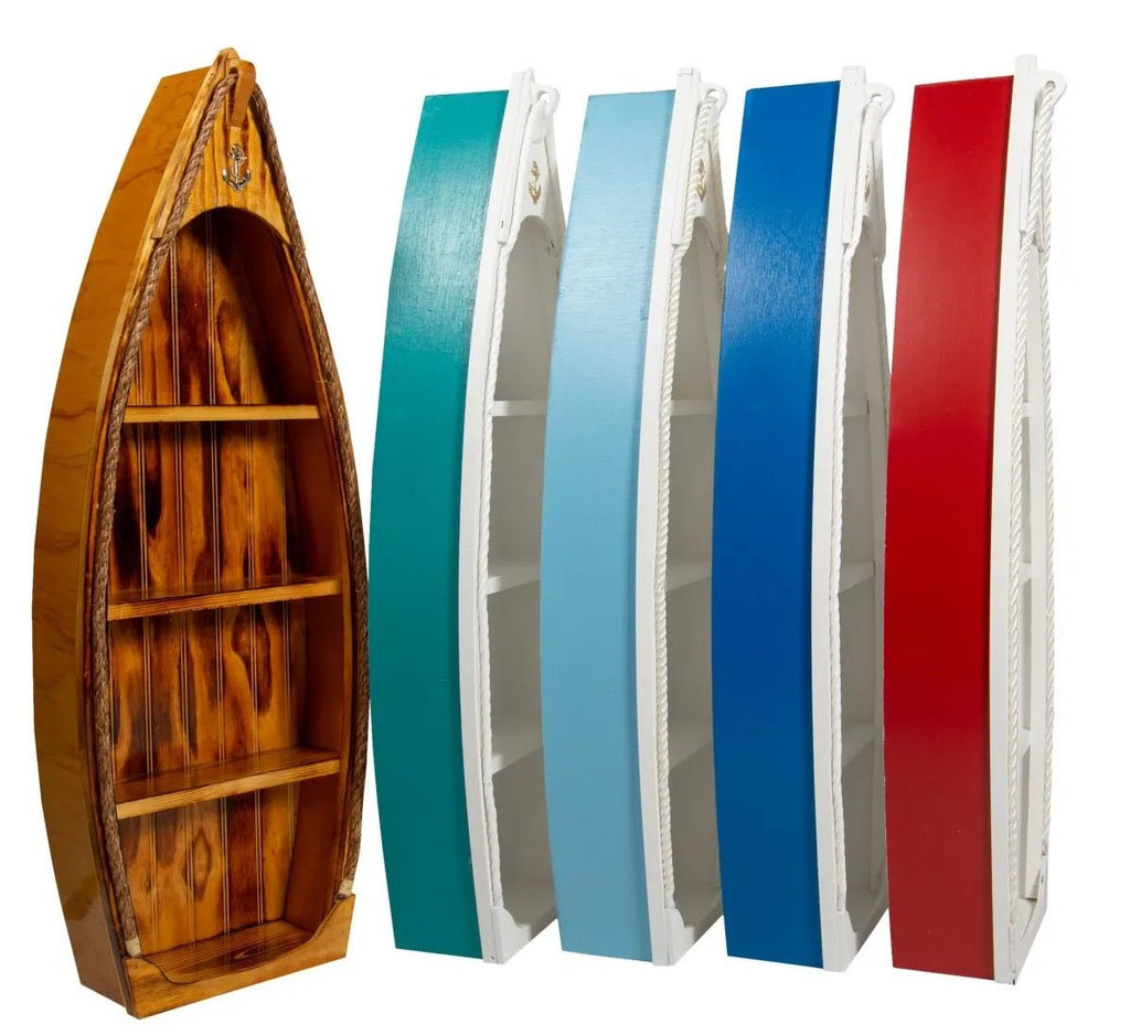 Bookcases BOAT BOOKSHELF - 4' & 6' Amish Handmade Rowboat – Saving Shepherd