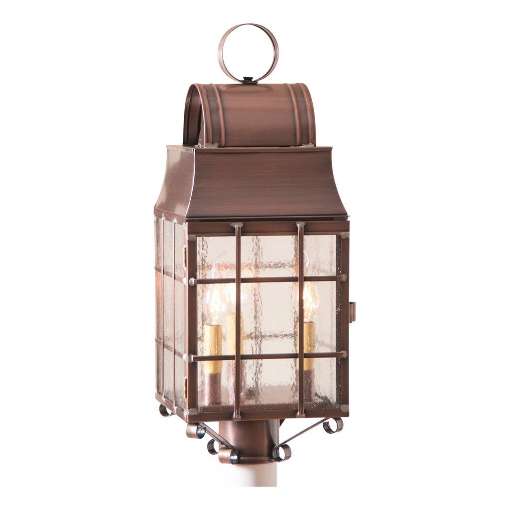 Country Lighting OUTDOOR POST COLONIAL LANTERN 3 Candle – Saving Shepherd