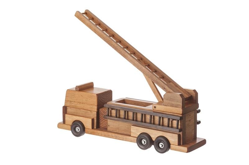 Handmade Toys | Wood Fire Ladder Rescue Truck | Shop Now! – Saving Shepherd