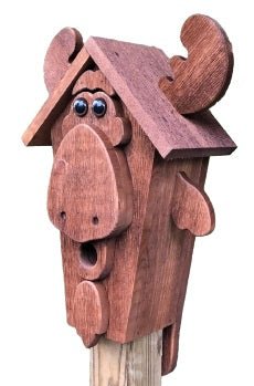 Birdhouse RUSTIC MOOSE BIRDHOUSE - Amish Handmade – Saving Shepherd