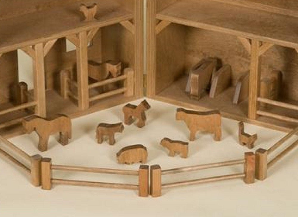 Wooden & Handcrafted Toys TOY BARN - Complete Animal Set – Saving Shepherd