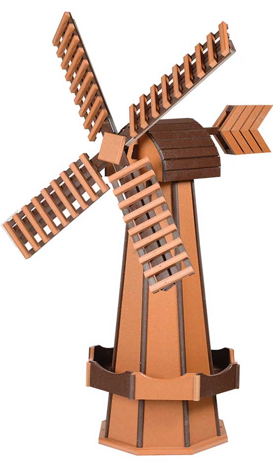 Windmill 60" POLY WINDMILL Working Dutch Garden Weather Vane – Saving ...