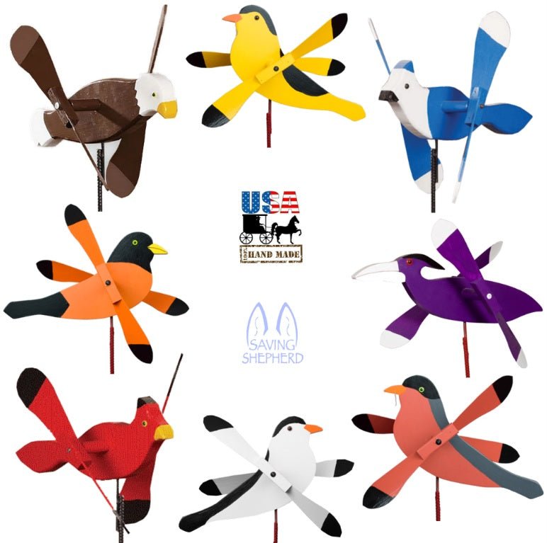 Wind Spinners WHIRLY BIRDS WIND SPINNER – Saving Shepherd
