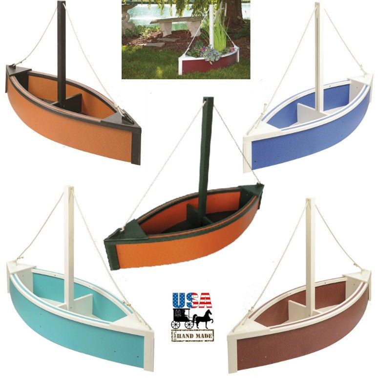 Planter BOAT PLANTER - Nautical Flower Box 100% Recycled – Saving Shepherd