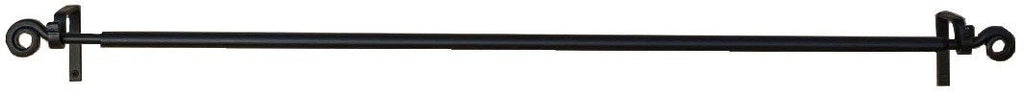 Handmade Wrought Iron Scroll Curtain Rod Adjustable – Saving Shepherd