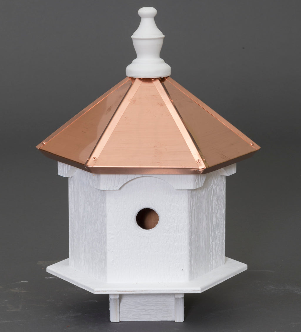 Birdhouse DOUBLE BLUEBIRD HOUSE - 2 Room Copper Birdhouse Condo ...