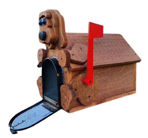 Mailbox DOG MAILBOX - Amish Handmade Puppy Mail Box – Saving Shepherd