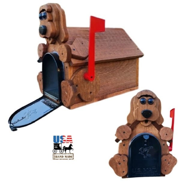 Mailbox DOG MAILBOX - Amish Handmade Puppy Mail Box – Saving Shepherd