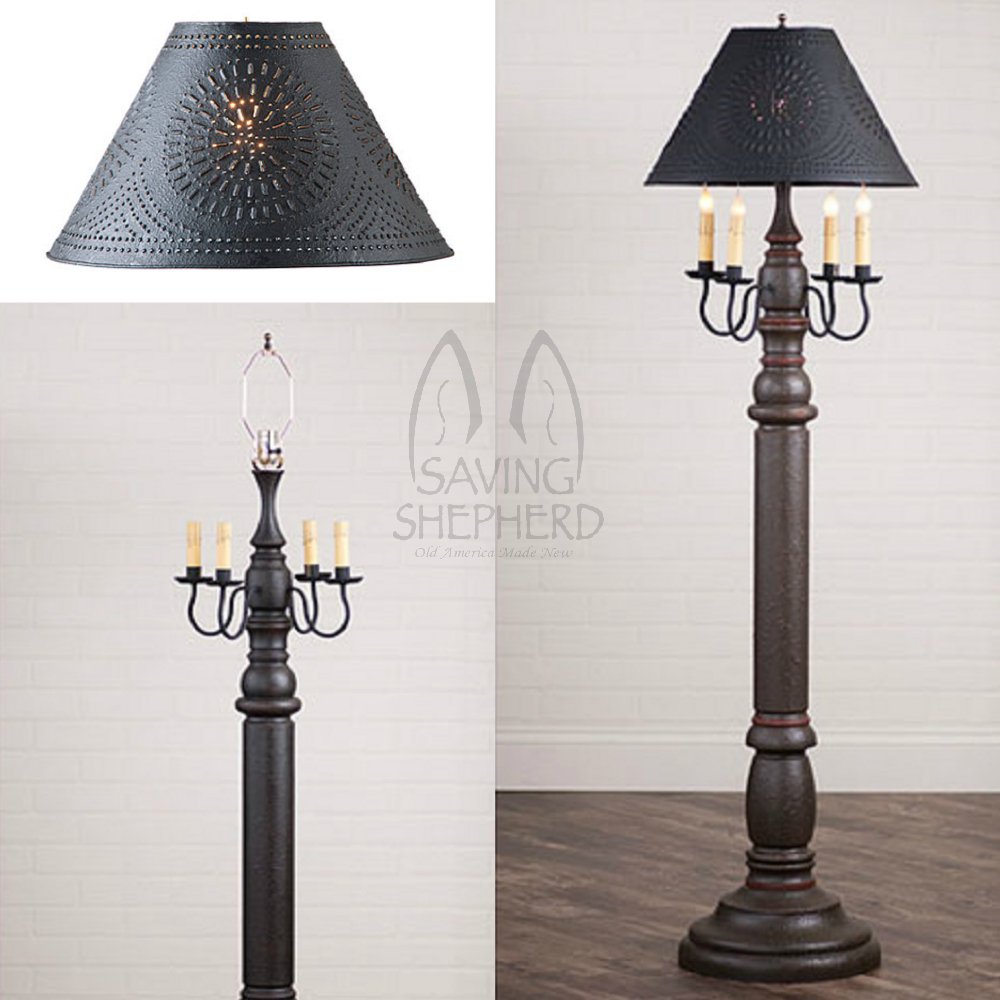 Floor Lamp COLONIAL FLOOR LAMP ~ "Espresso" Textured Finish – Saving ...