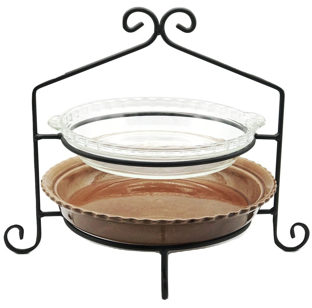 Wrought Iron IRON PIE RACK SET - Single Double & Triple Tier – Saving ...