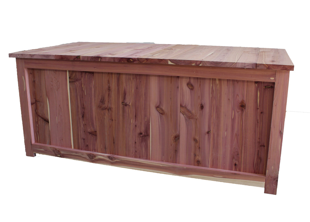 Storage Box AMISH CEDAR DECK BOX - Solid Wood Storage – Saving Shepherd