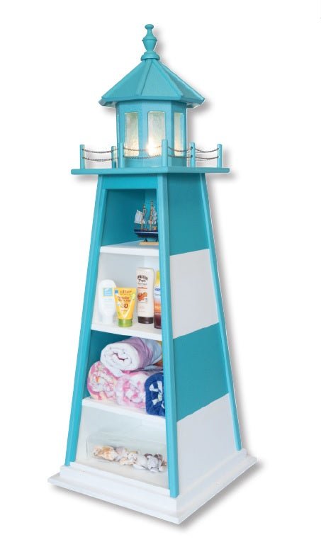 Bookcases LIGHTHOUSE BOOKSHELF - Nautical Poly Book Case – Saving Shepherd