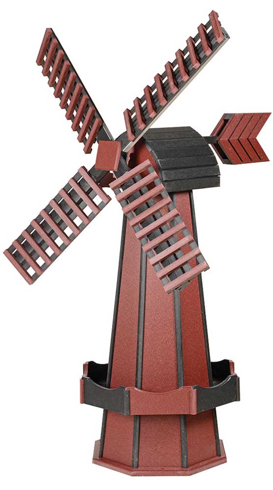 Windmill 60" POLY WINDMILL Working Dutch Garden Weather Vane – Saving ...