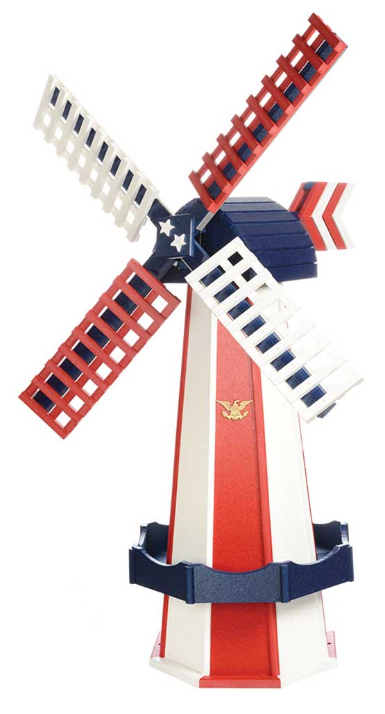Windmill 60" POLY WINDMILL Working Dutch Garden Weather Vane – Saving ...