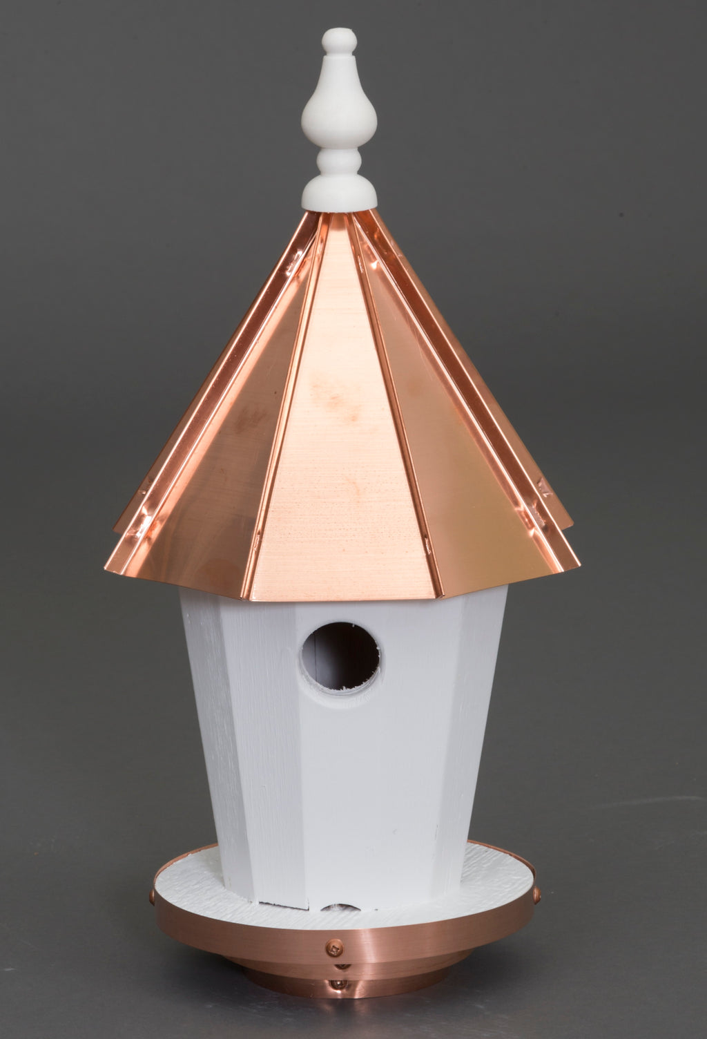 19" BLUEBIRD House - Amish Handcrafted Round Copper Top – Saving Shepherd