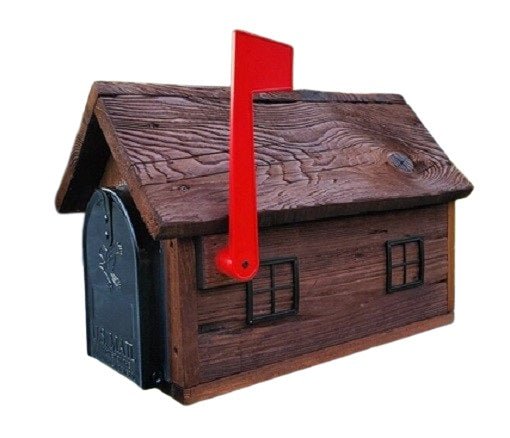 Mailbox COUNTRY CABIN MAILBOX - Amish Handmade Rustic – Saving Shepherd