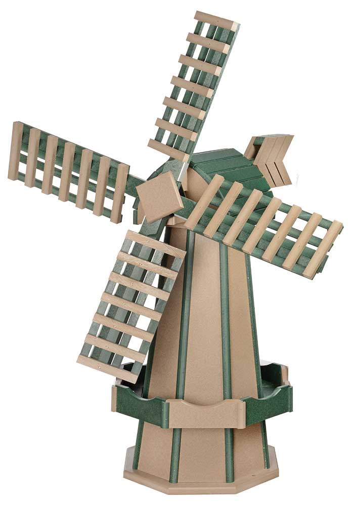 Windmill 60" POLY WINDMILL Working Dutch Garden Weather Vane – Saving ...