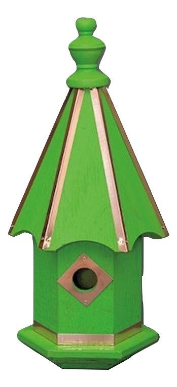 Birdhouses BIRDHOUSE with BIRD FINIAL - 7 Vibrant Colors – Saving Shepherd
