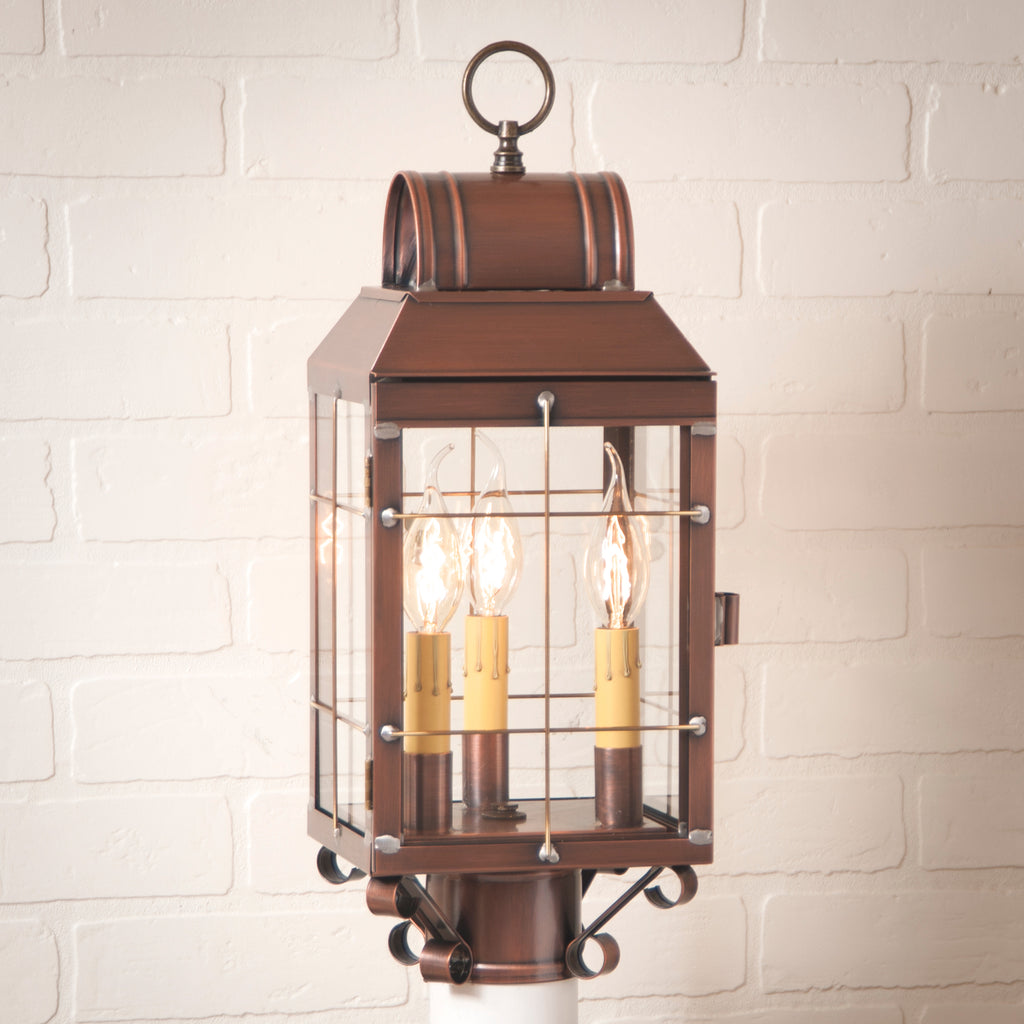 Country Lighting OUTDOOR POST LANTERN Antique Handcrafted – Saving Shepherd