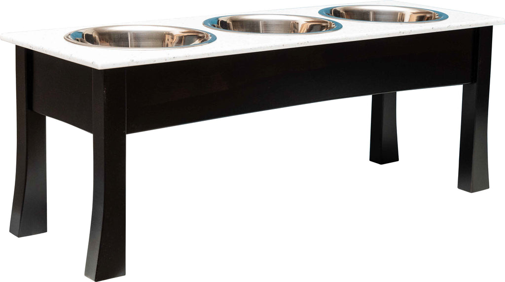 Handcrafted for Pets TRIPLE Dish MODERN ELEVATED DOG FEEDER – Saving ...