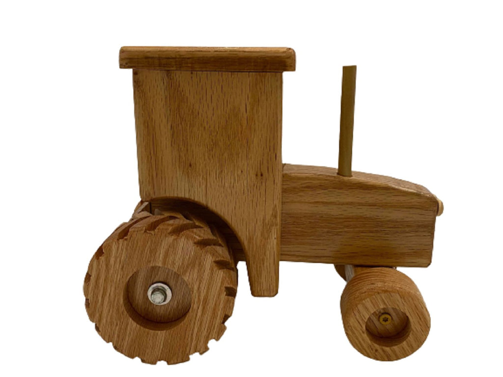 Wooden & Handcrafted Toys OAK CAB TRACTOR & HAY WAGON – Saving Shepherd