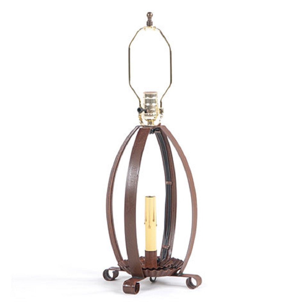 Handmade Wrought Iron Betsy Ross Lamp with Punched Tin Shade – Saving ...