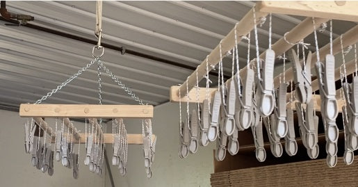 Handmade Furniture | Super-Grip 25 Clothespin Drying Rack – Saving Shepherd
